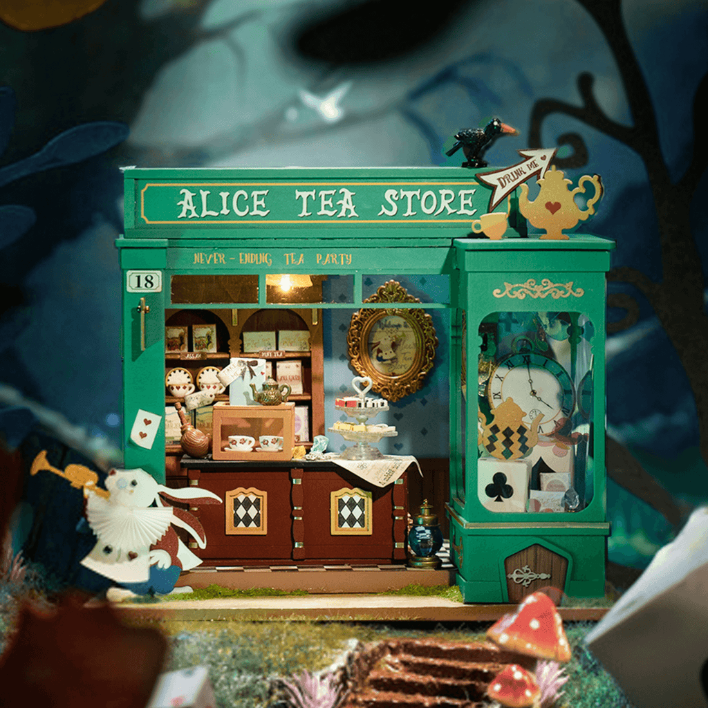 Miniaturhaus Alice's Tea Store für Erwachsene | 136 Teile