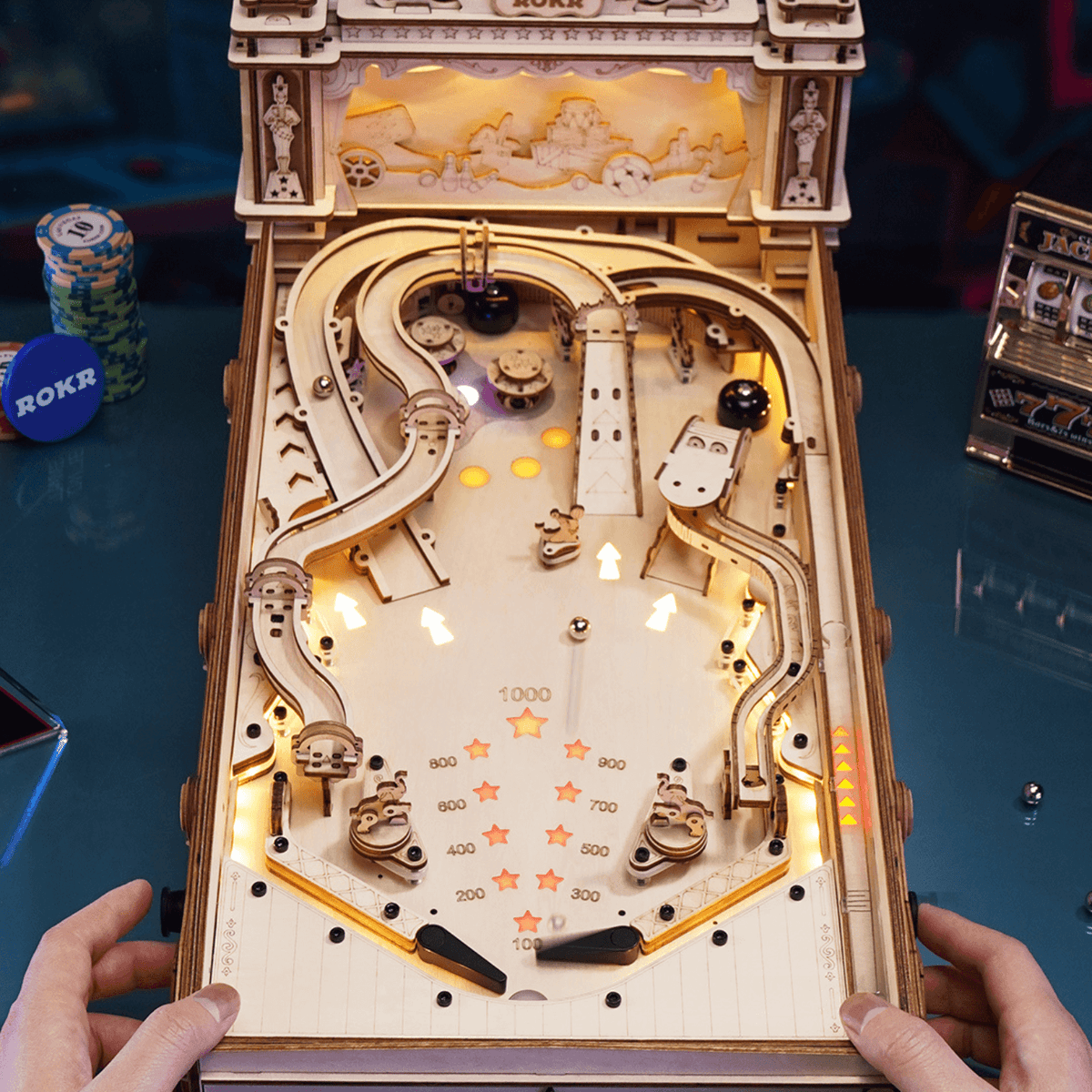3D Pinball Holz: Flippern wie in der guten alten Zeit 🕹️ Jetzt sichern!