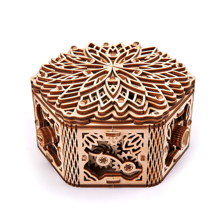 3D Holzpuzzle Mysteriöse Blume für Kinder & Erwachsene | Mechanisch